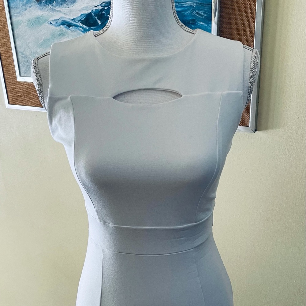 Susana Monaco White Form Fitting Cut Out Top S - Gem